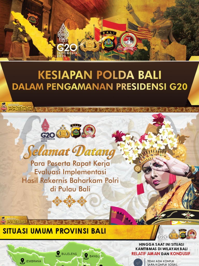Kesiapan Polda Bali Dalam Rangka Pengamanan G20, 16 Juni 2022 | PDF