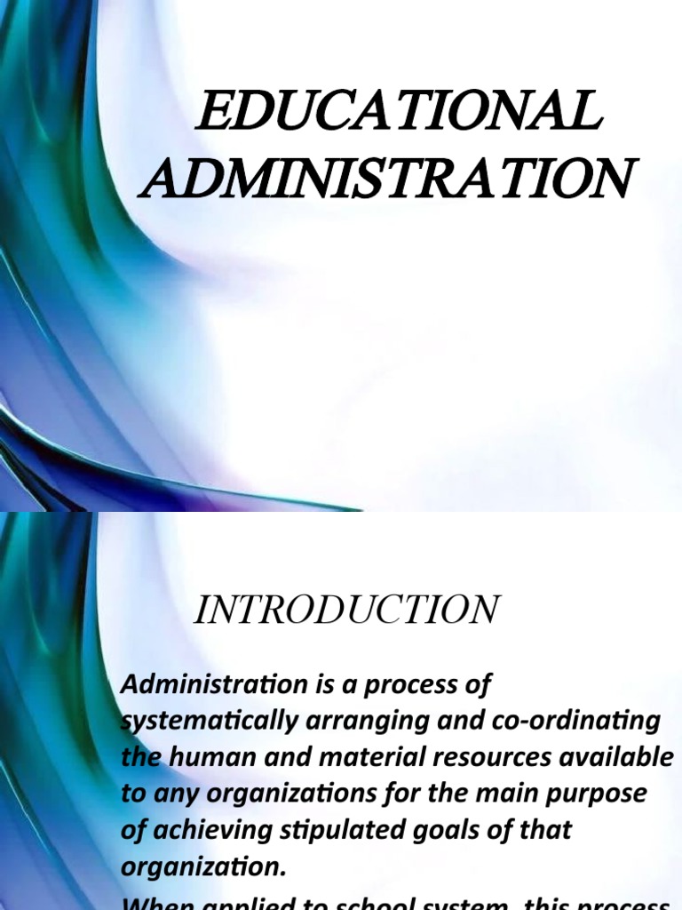 Educational Admin Essentials | PDF | Teachers | Cognition