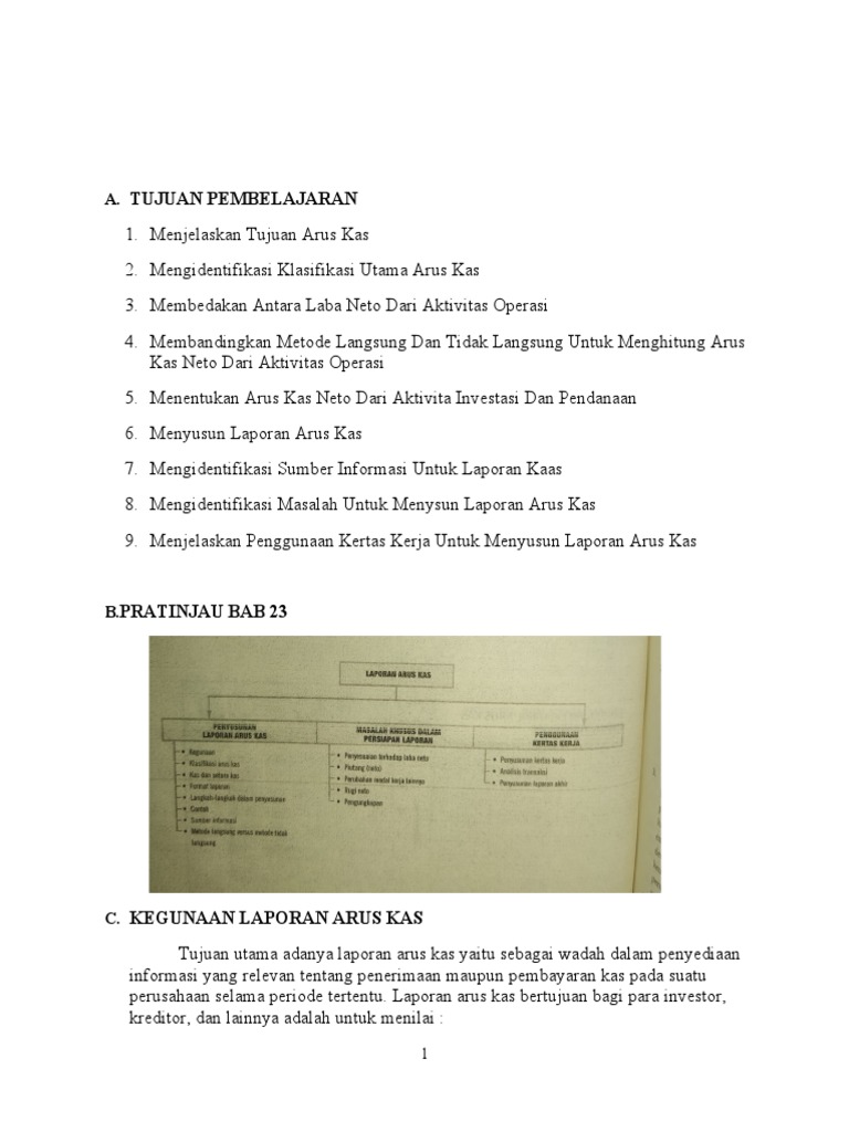 Laporan Arus Kas, M S7 | PDF | Pengelolaan Keuangan & Uang