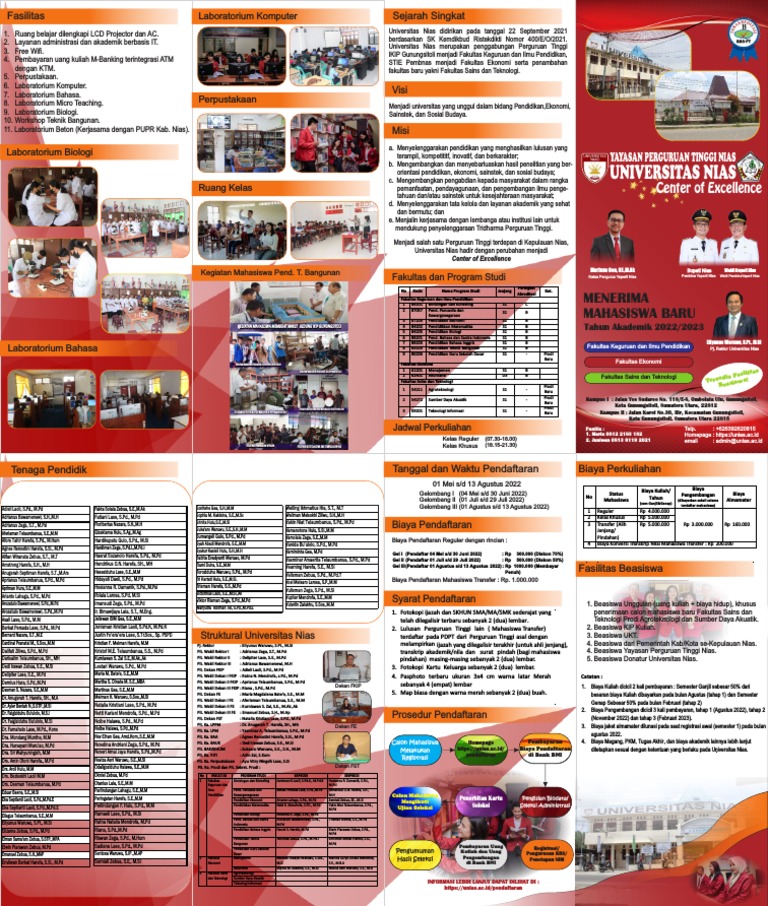 Brosur Universitas Nias | PDF