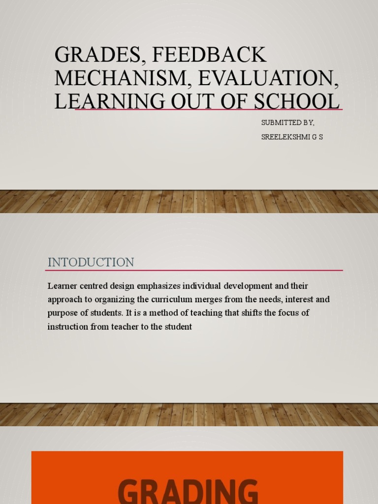 Grades Feedback and Evaluation | PDF | Learning | Teachers