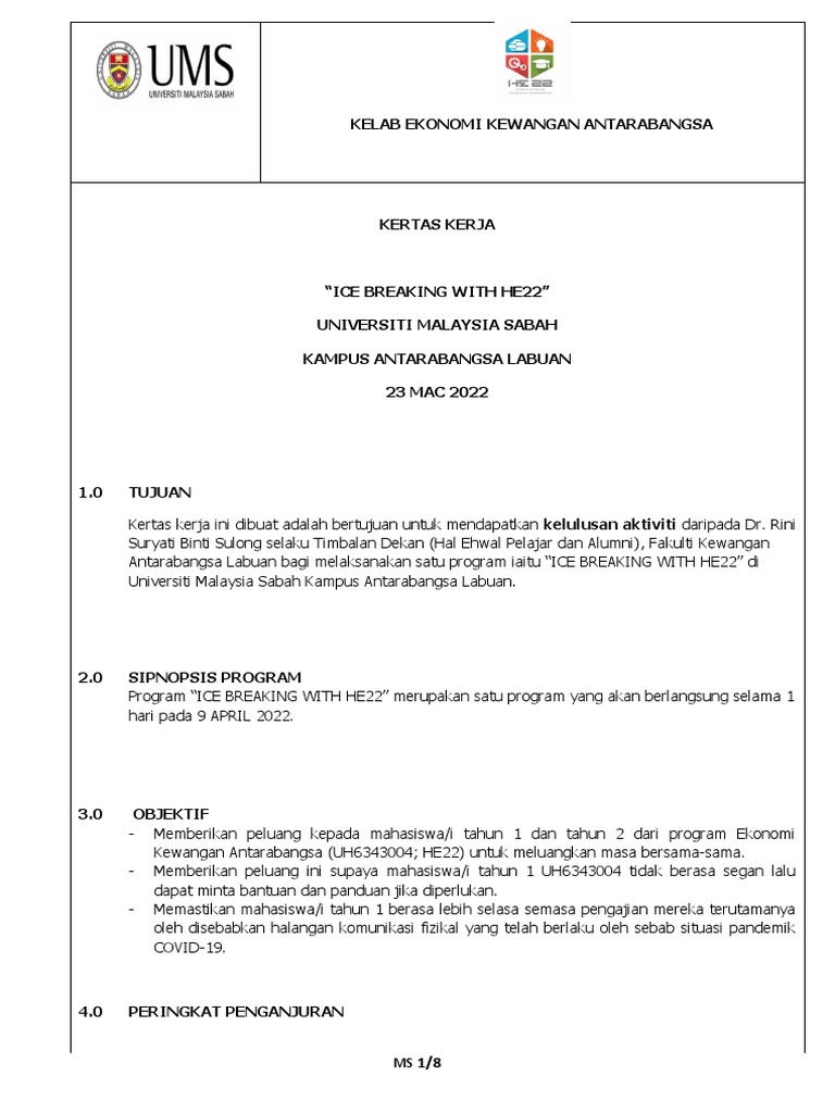 Ice Breaking Session Proposal | PDF