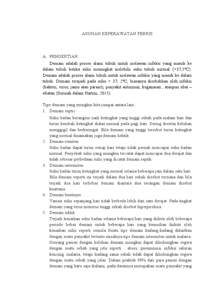 Askep Febris | PDF
