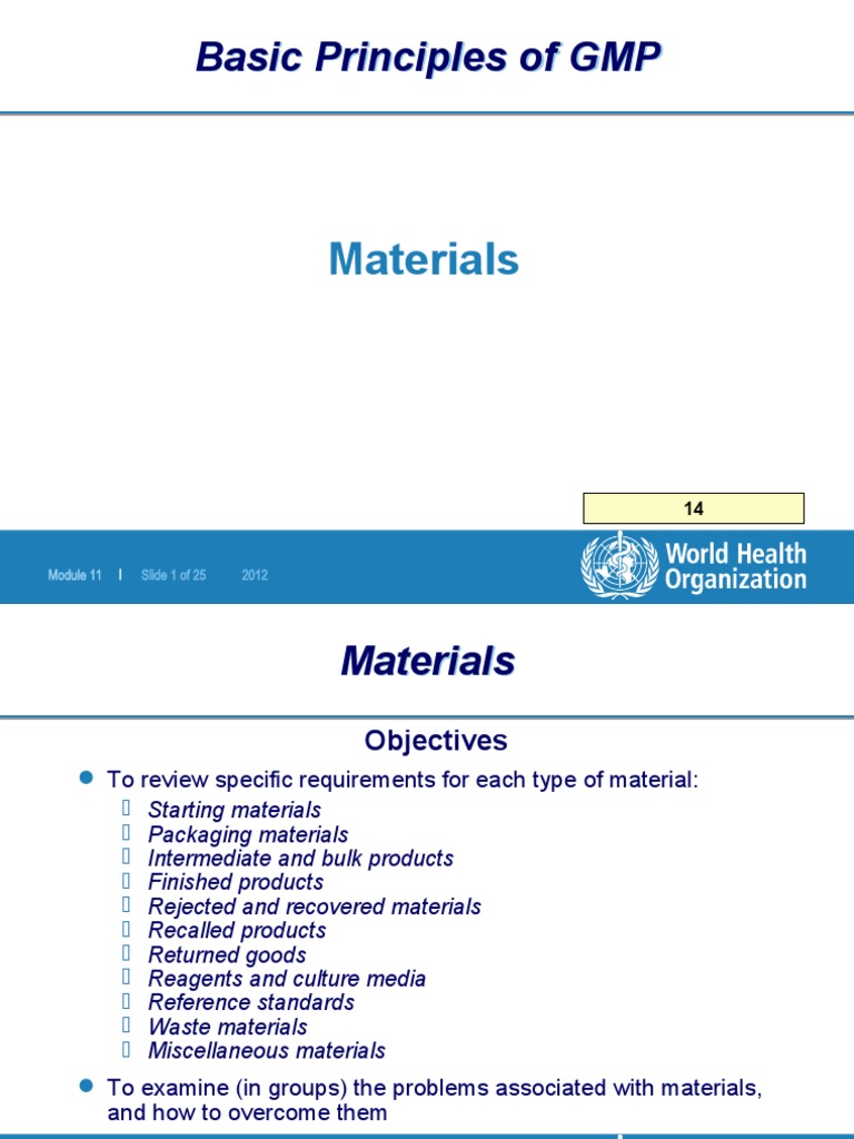 Basic Principle of GMP | PDF | Packaging And Labeling