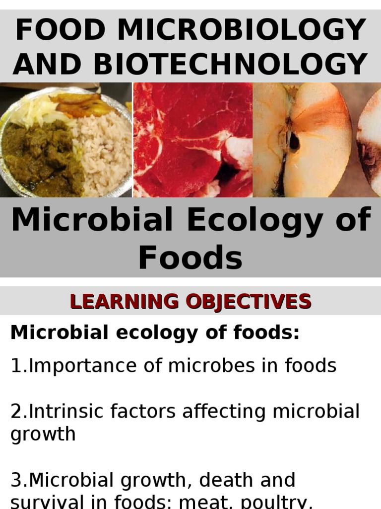 Food Microbiology and Microbial Ecology | PDF | Foodborne Illness ...