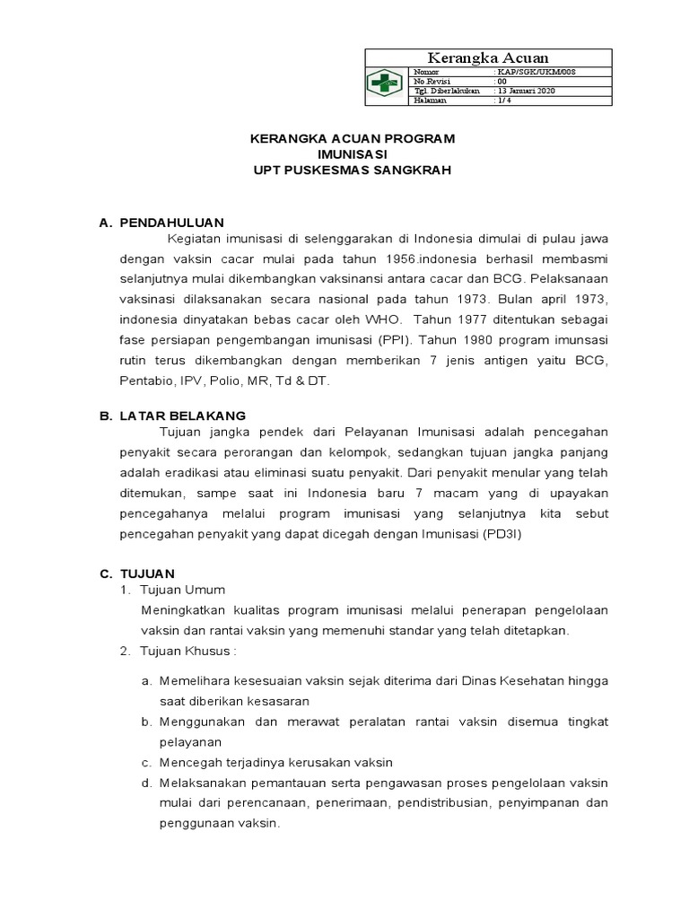 Contoh - KAP - IMUNiSASI | PDF