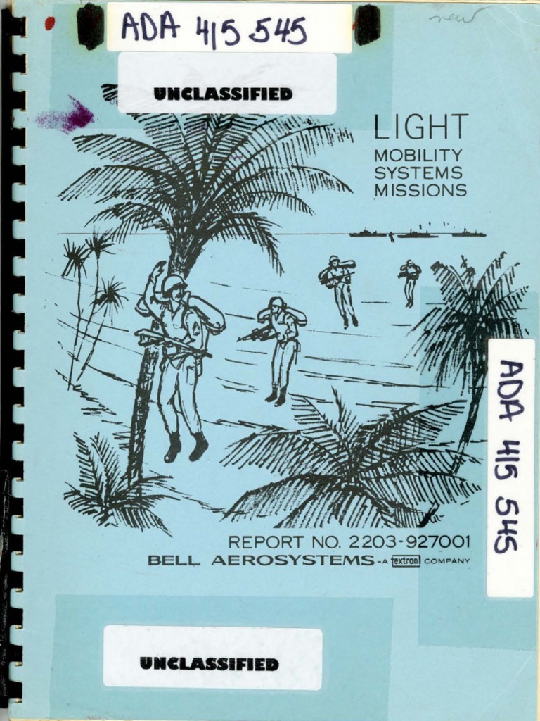 Bell Light Mobility Systems Missions Jetpack | PDF | Reconnaissance | Tanks