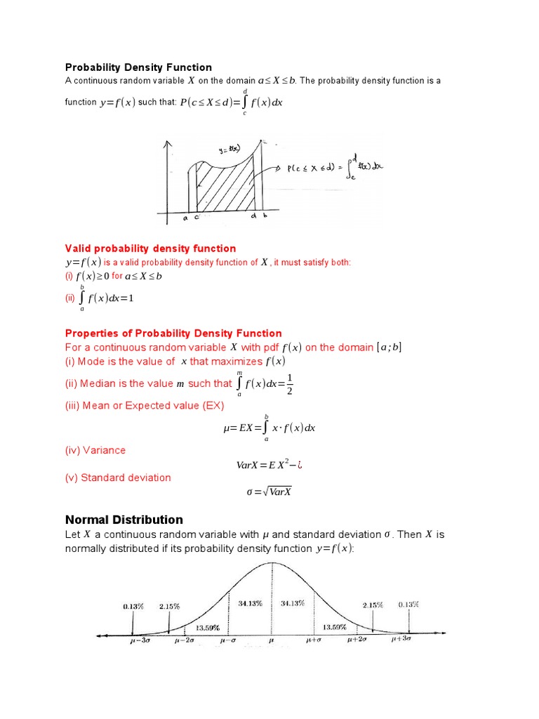 Maths Normal Distribution Pdf Normal Distribution Standard Deviation