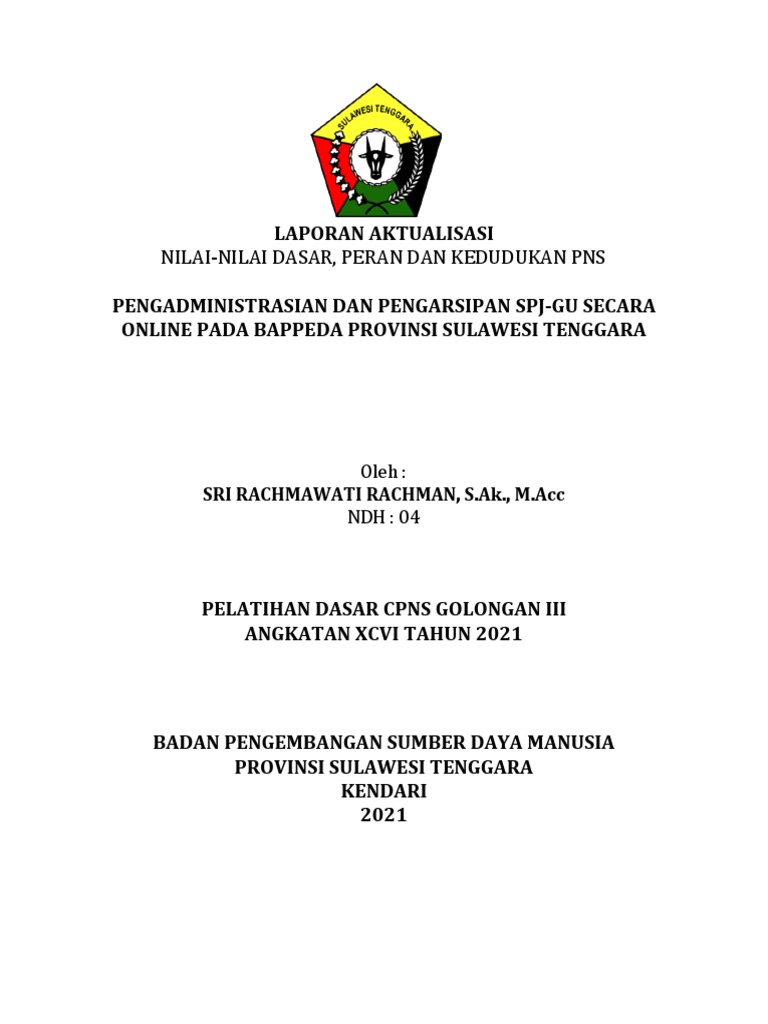 Belum Optimalnya Pengadministrasian SPJ GU | PDF