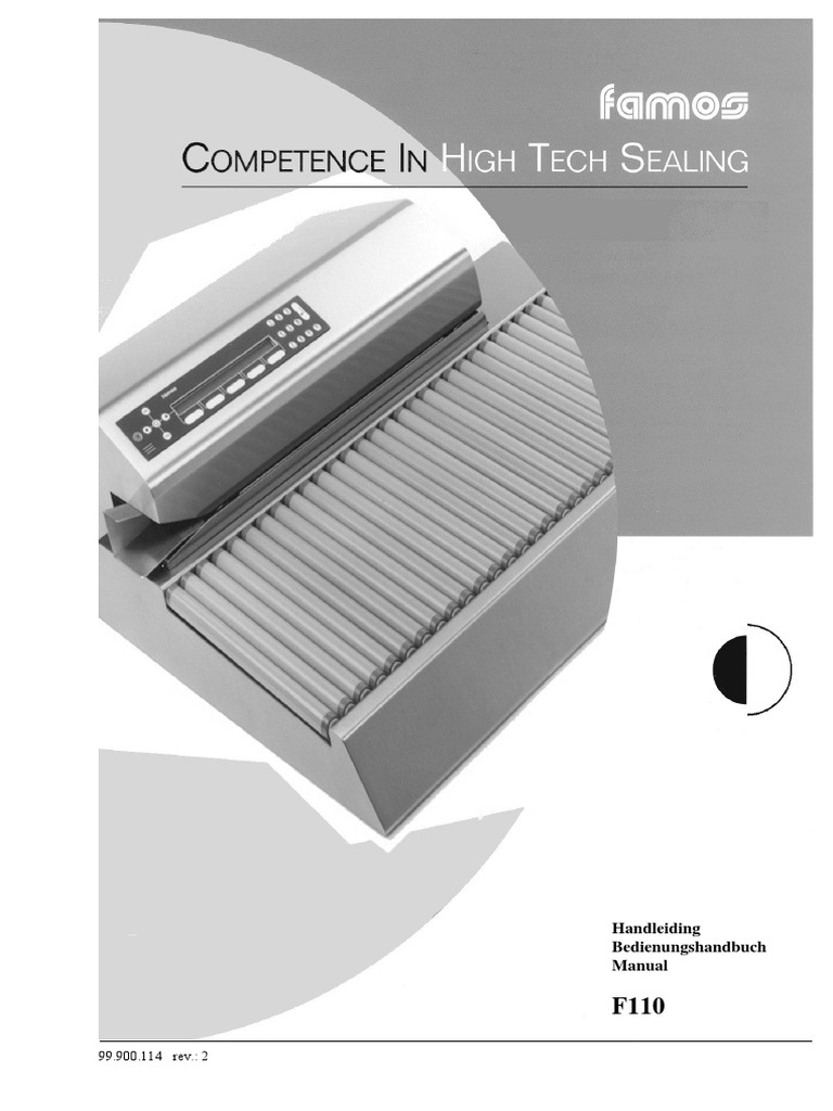 Famos F110 Heat-Sealers User-Manual | PDF