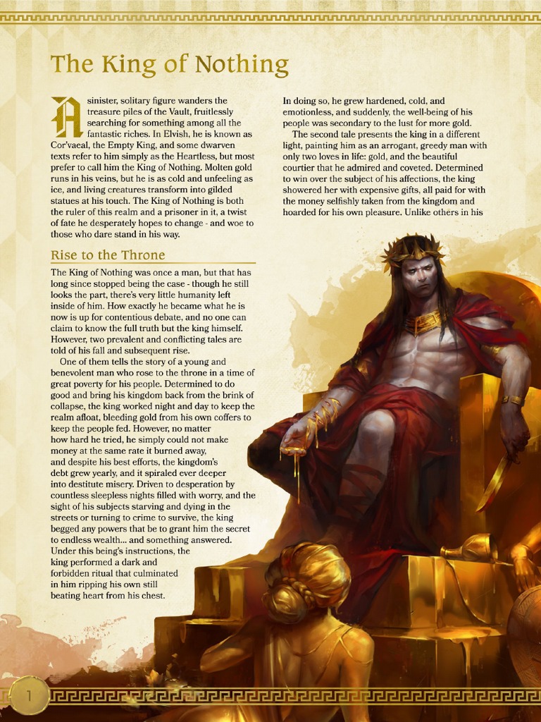 The King of Nothing | PDF