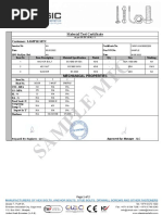 Material Mill & Test Certificate | PDF