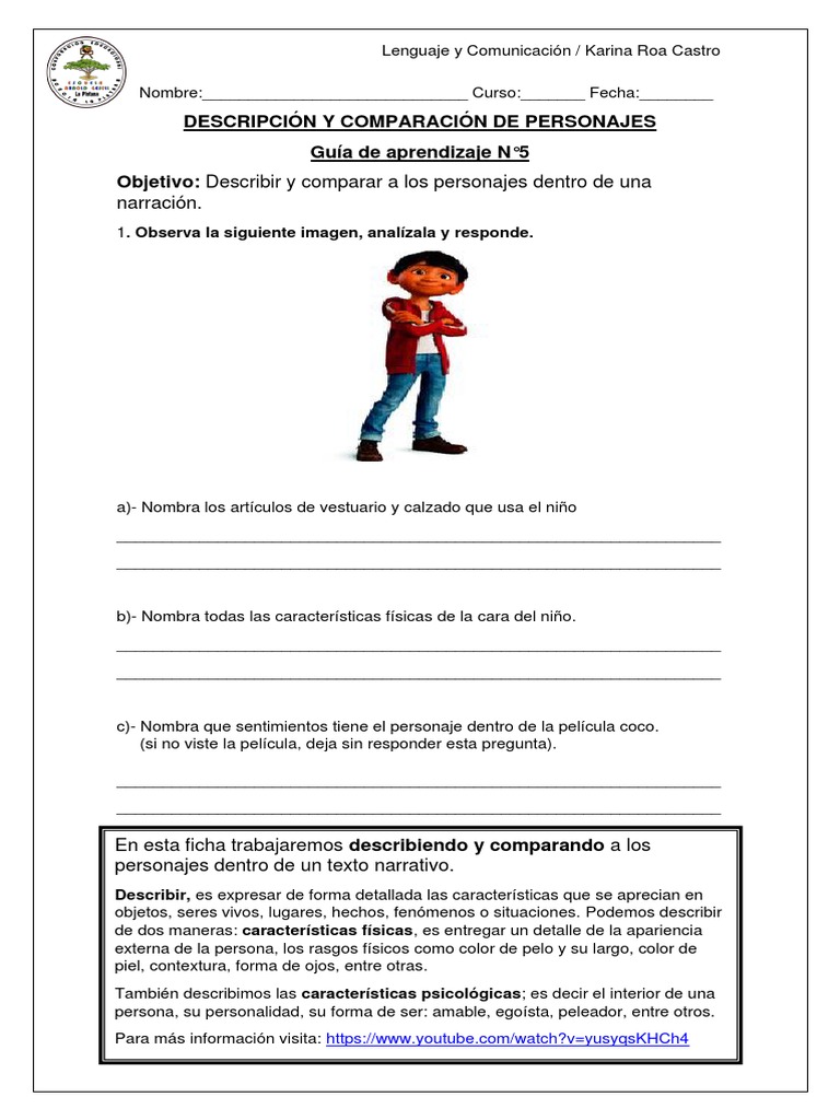 Comparar Personajes | PDF