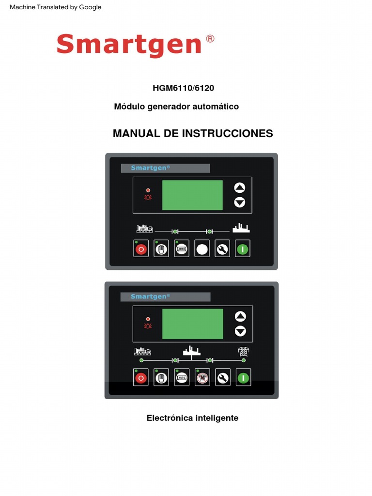 Manual Smartgen HGM6120K | PDF | Generador eléctrico | Ingenieria Eléctrica