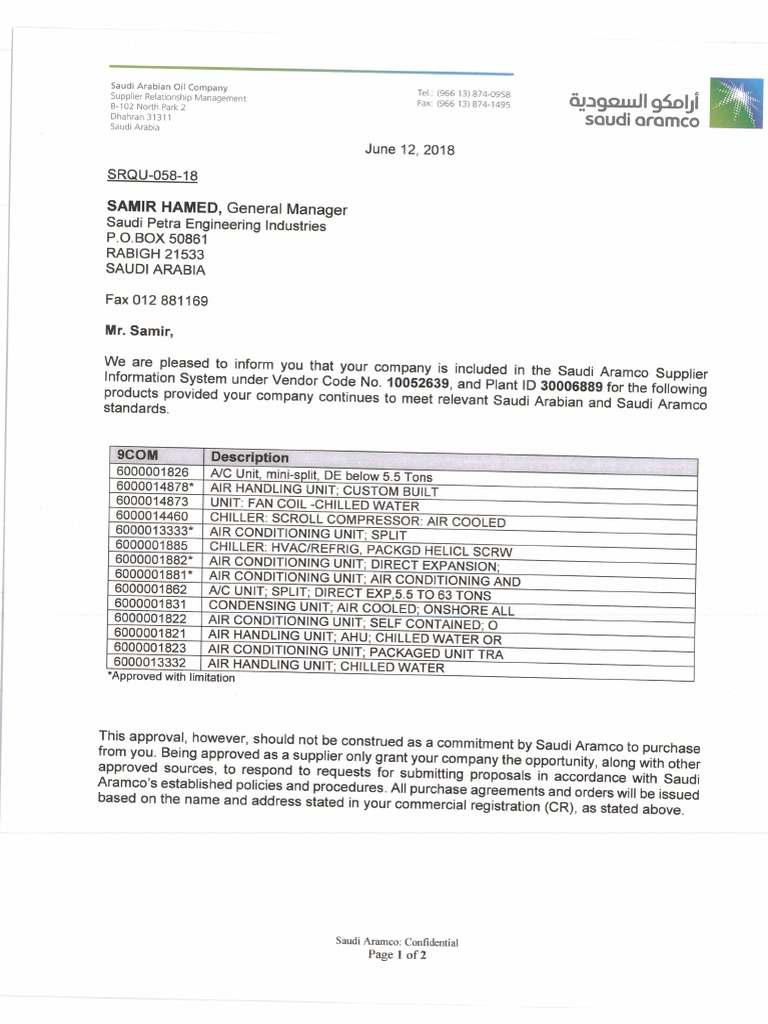 Aramco Approval PETRA KSA ID - Def | PDF
