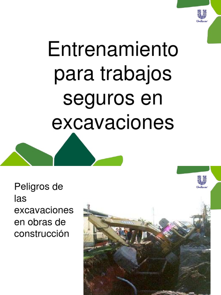 Entrenamiento de Excavaciones | PDF | Administración de Seguridad y ...