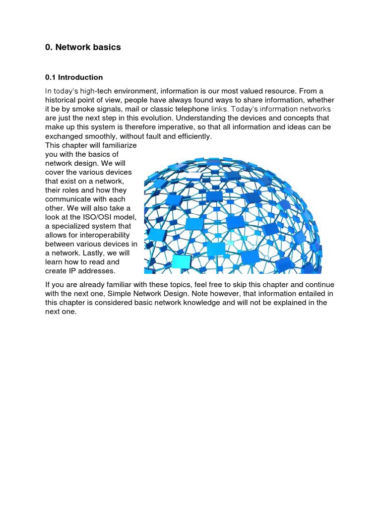 Network Basics PDF | PDF | Computer Network | I Pv6