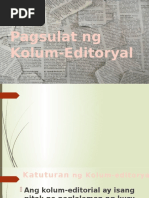 Column Writing (Tagalog) | PDF