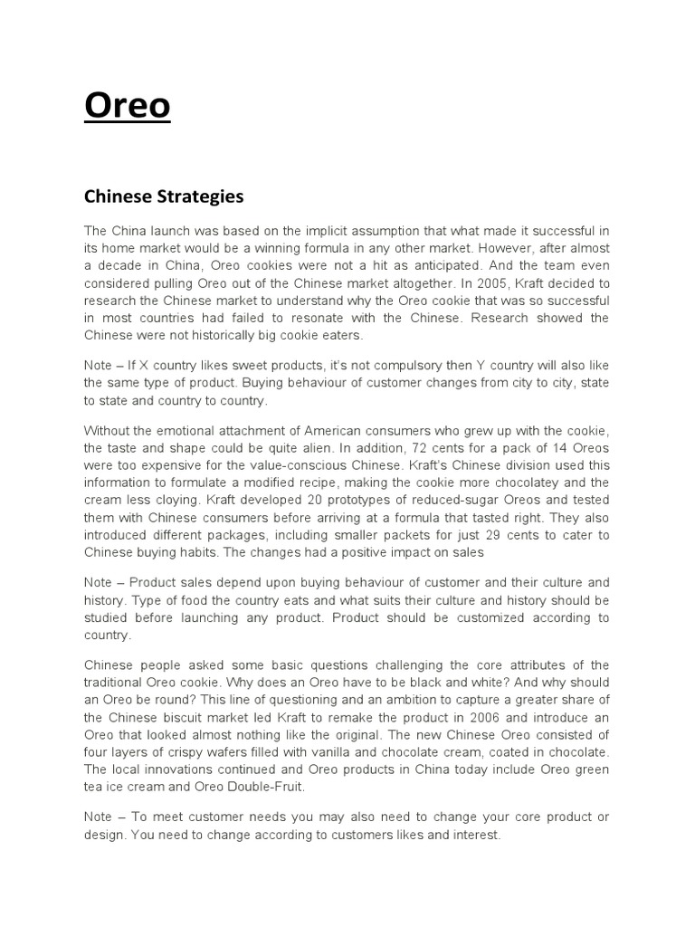 Oreo - Learnings | PDF | Brand | Advertising