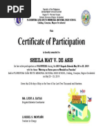 2019 BRIGADA ESKWELA Sample Certificate | PDF