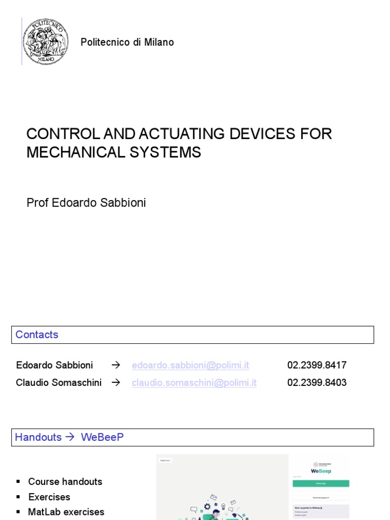 01-Introduction | PDF | Control Theory | Actuator