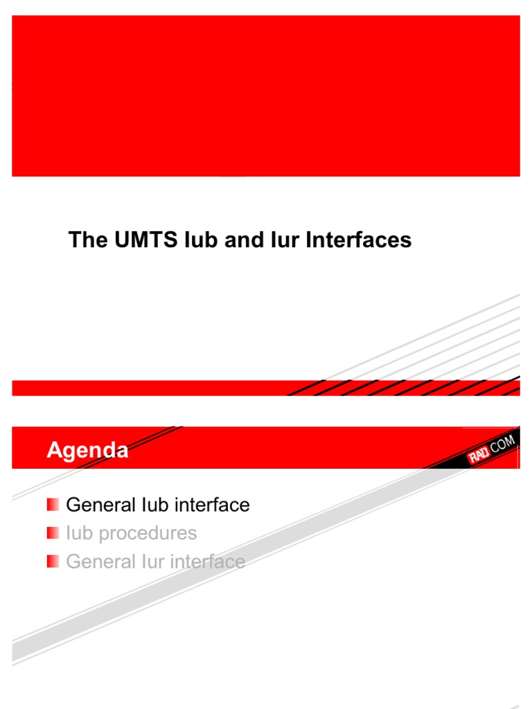 RADCOM - UMTS Iub and Iu Interfaces | PDF