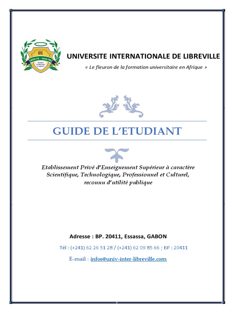 Guide Etudiant Uil | PDF | Maîtrise en administration des affaires ...
