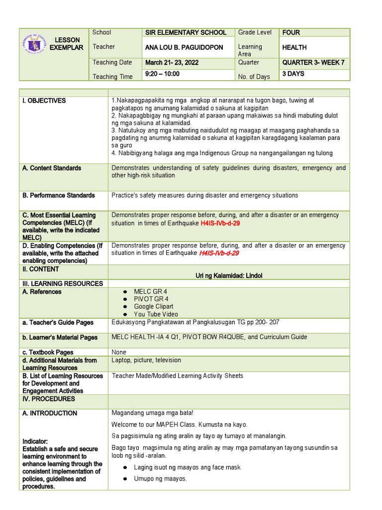 Sample Lesson Plan - Ip Integration | PDF | Education Theory | Cognition
