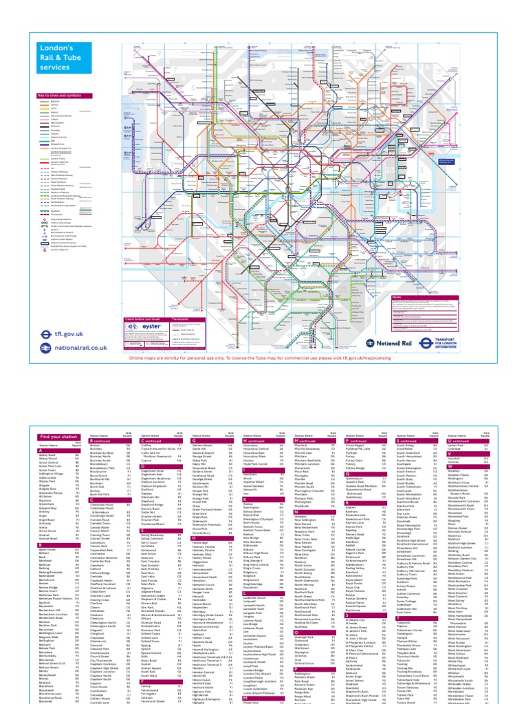 London's Rail & Tube Services: T .Gov - Uk Nationalrail - Co.uk | PDF ...