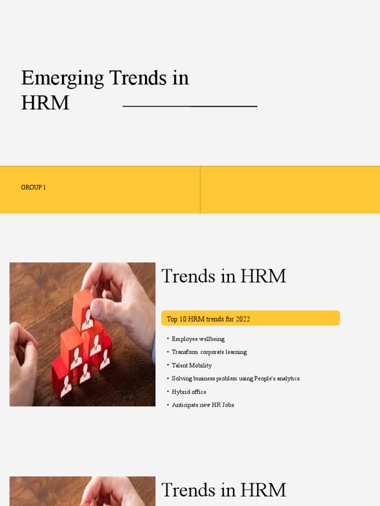 Emerging Trends in HRM | PDF