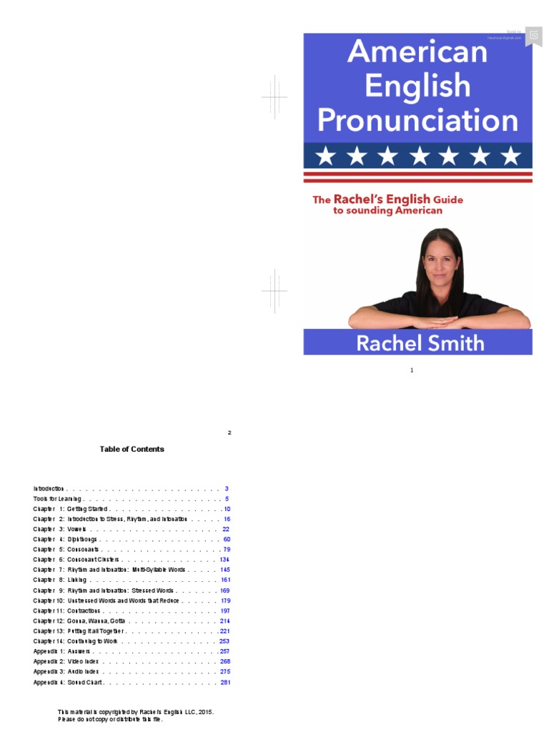 American English Pronunciation - Rachel's English - Booklet | PDF ...
