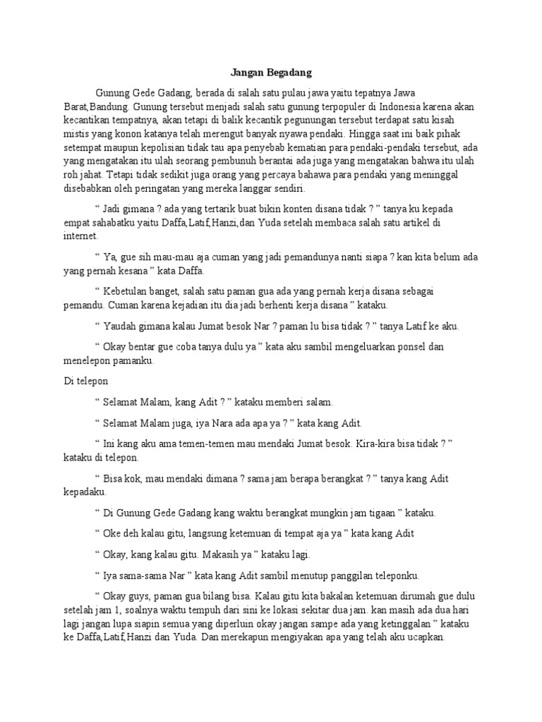 Jangan Begadang | PDF