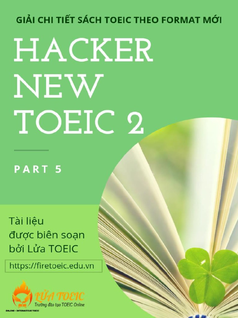 Giai Thich Chi Tiet Sach Hacker New Toeic 2 - Part 5 | PDF