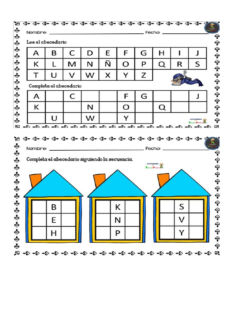 Actividades de Abecedario | PDF