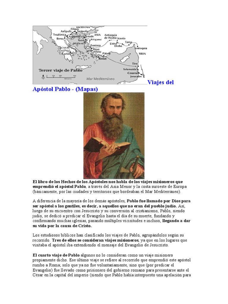 Viajes Misioneros del Apóstol Pablo | PDF | Pablo el apóstol | Bernabé