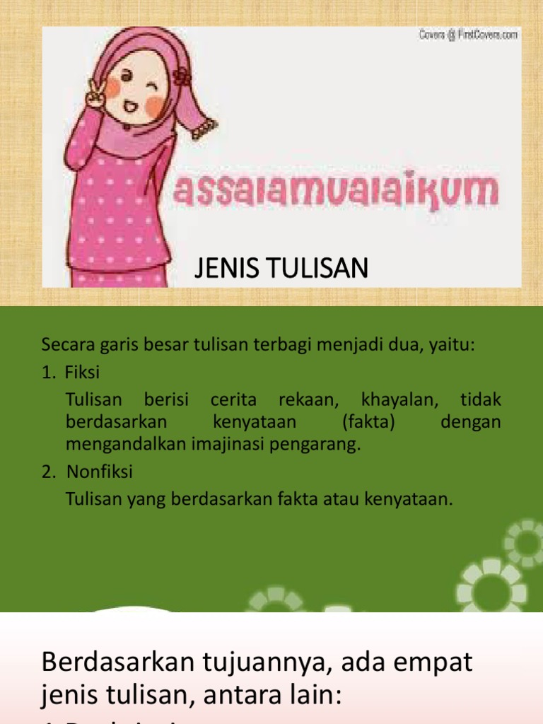 Jenis Tulisan | PDF | Ilmu Sosial | Filsafat