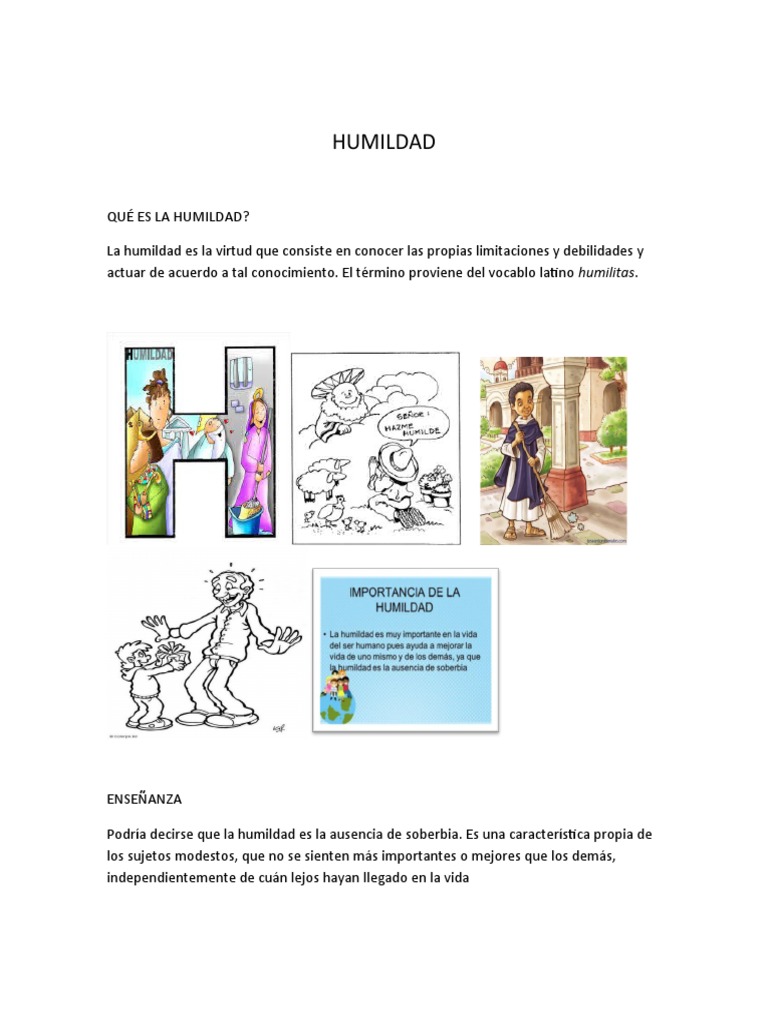 Humildad y amor: virtudes esenciales | PDF | Relaciones personales ...