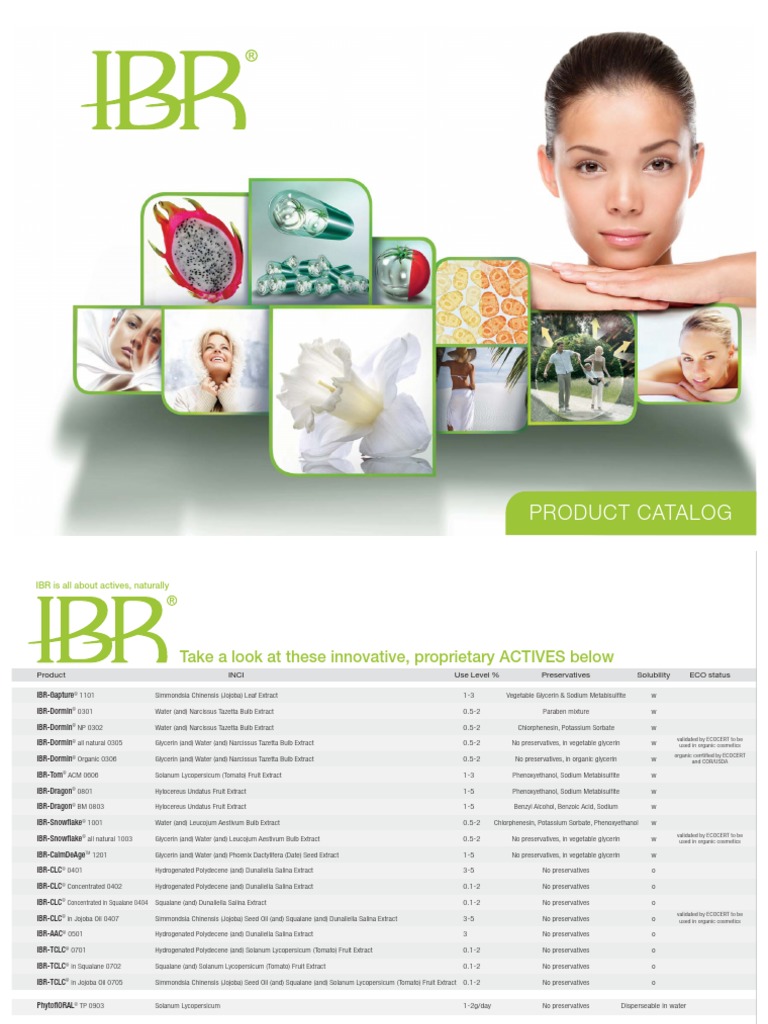 IBR - Product Catalog | PDF | Tomato | Chemical Substances