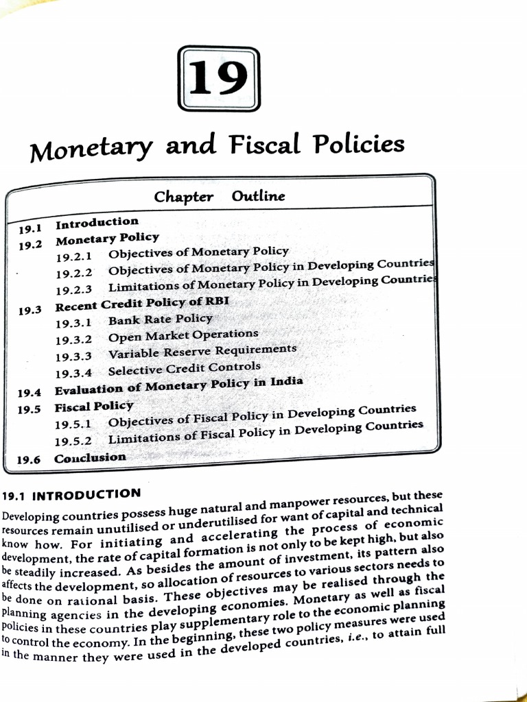 Monetary and Fiscal Policy Notes | PDF | Monetary Policy | Central Banks