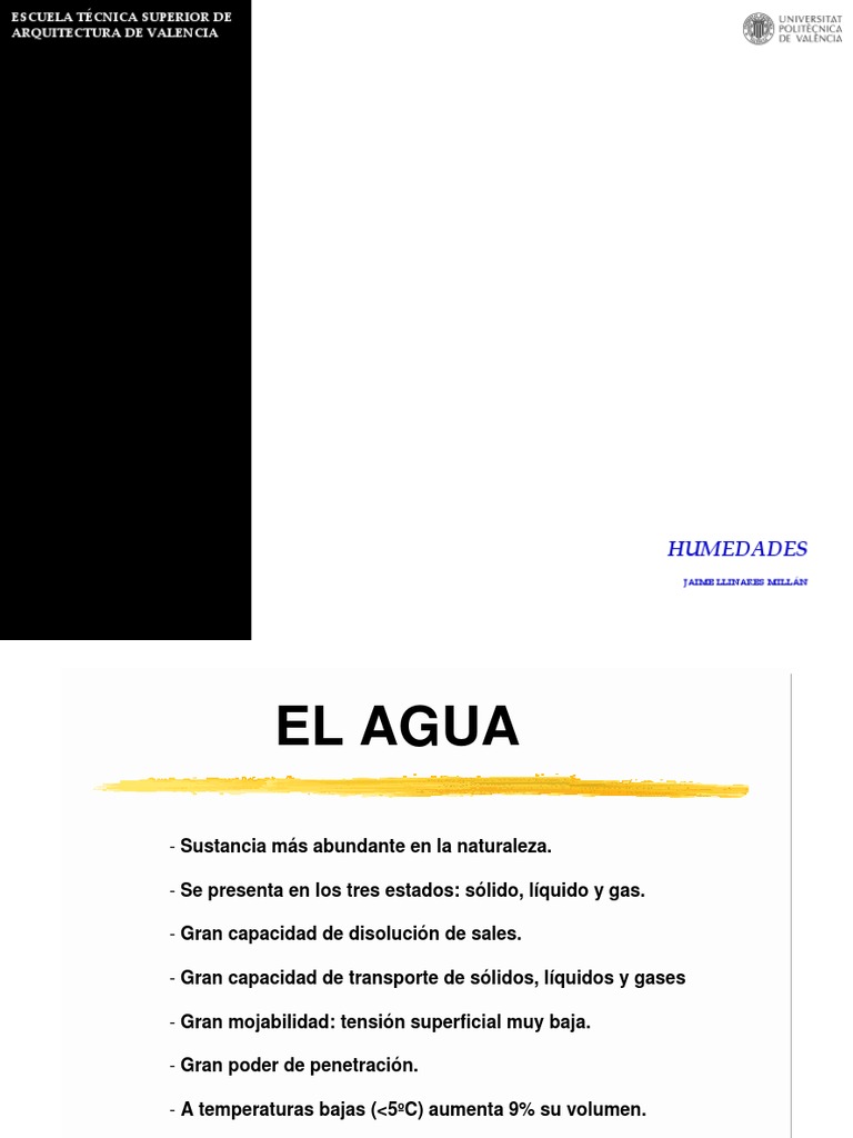 Humedades | PDF | Agua | Sal (química)