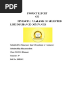 Project Report | PDF | Insurance | Life Insurance