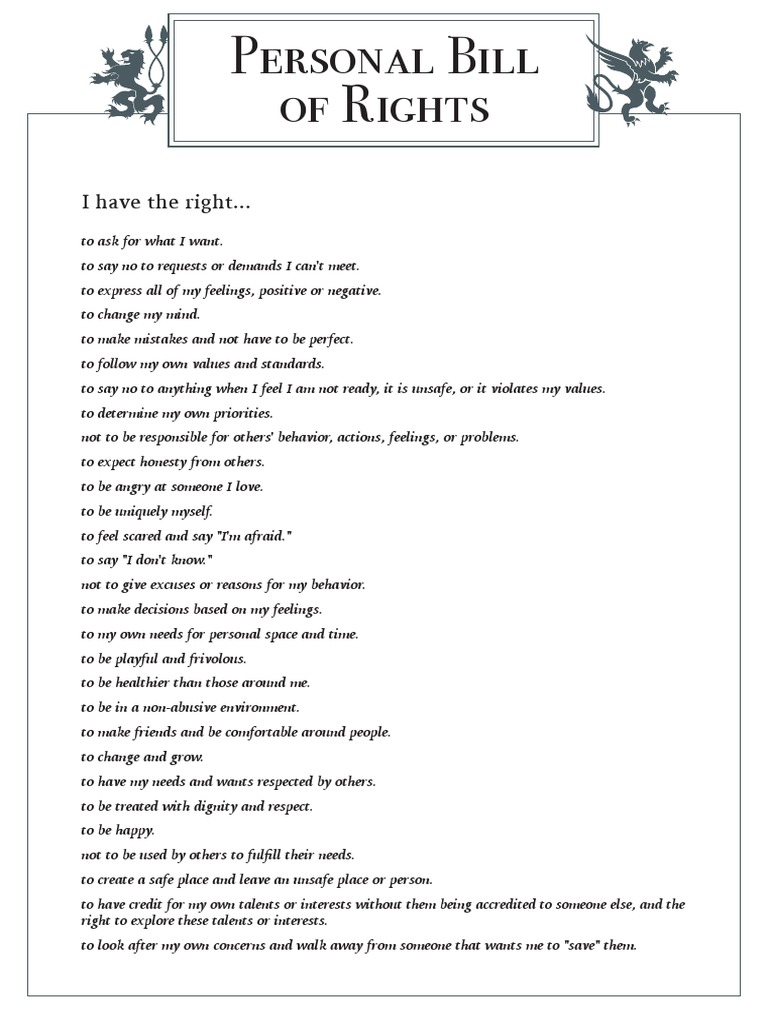 Bill of Rights | PDF