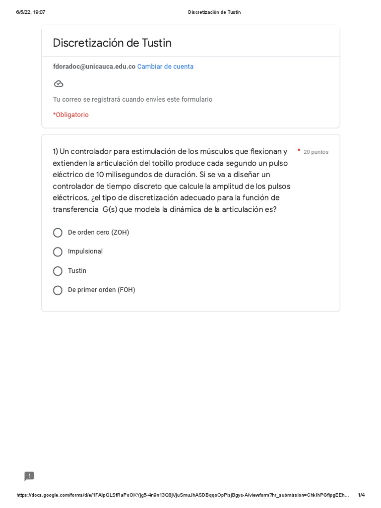 Discretización de Tustin | PDF | Electricidad | Ingeniería Informática