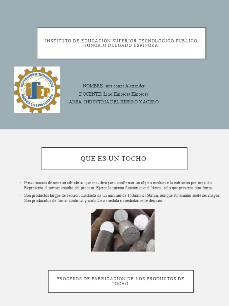 Que Es Un Tocho | PDF | Extrusión | Acero