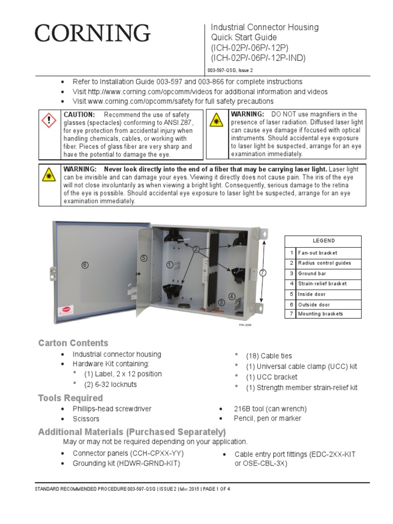 Corning Industrial Connector Housing - Standard Recommended Procedure ...