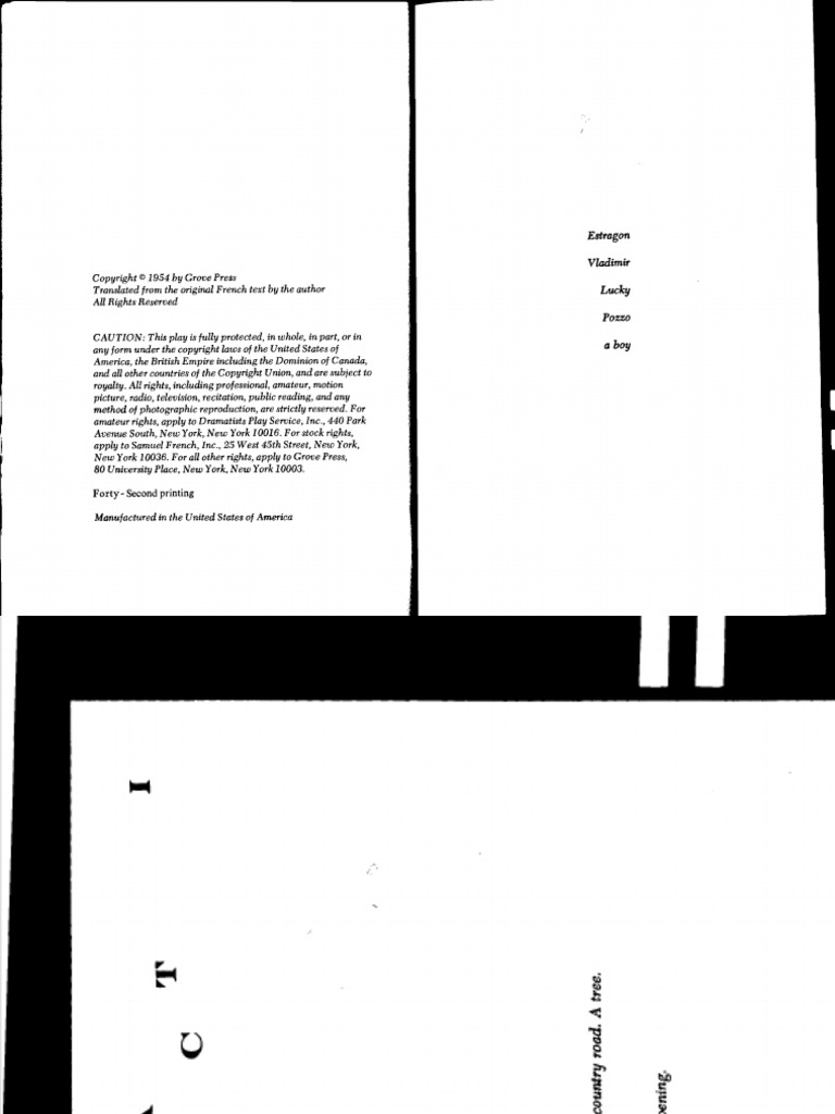 Beckett Samuel Waiting For Godot Pdf