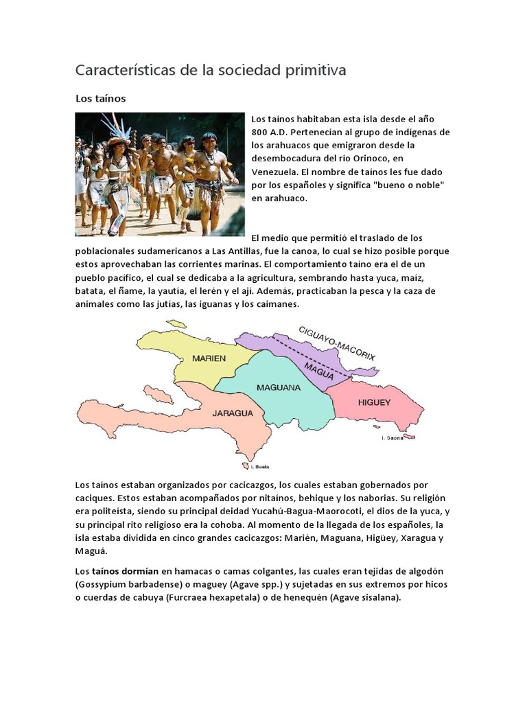 Cultura y Sociedad Taína | PDF