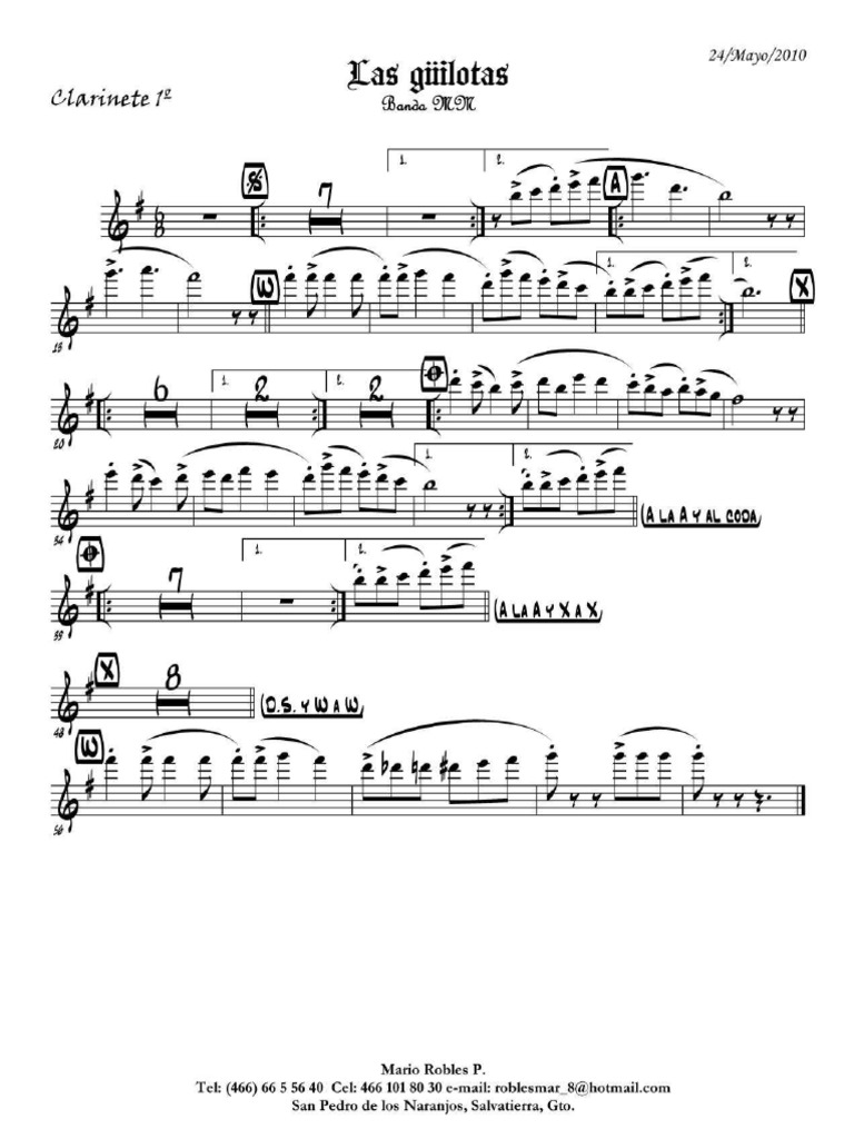 Las Guilotas - Banda MM | PDF