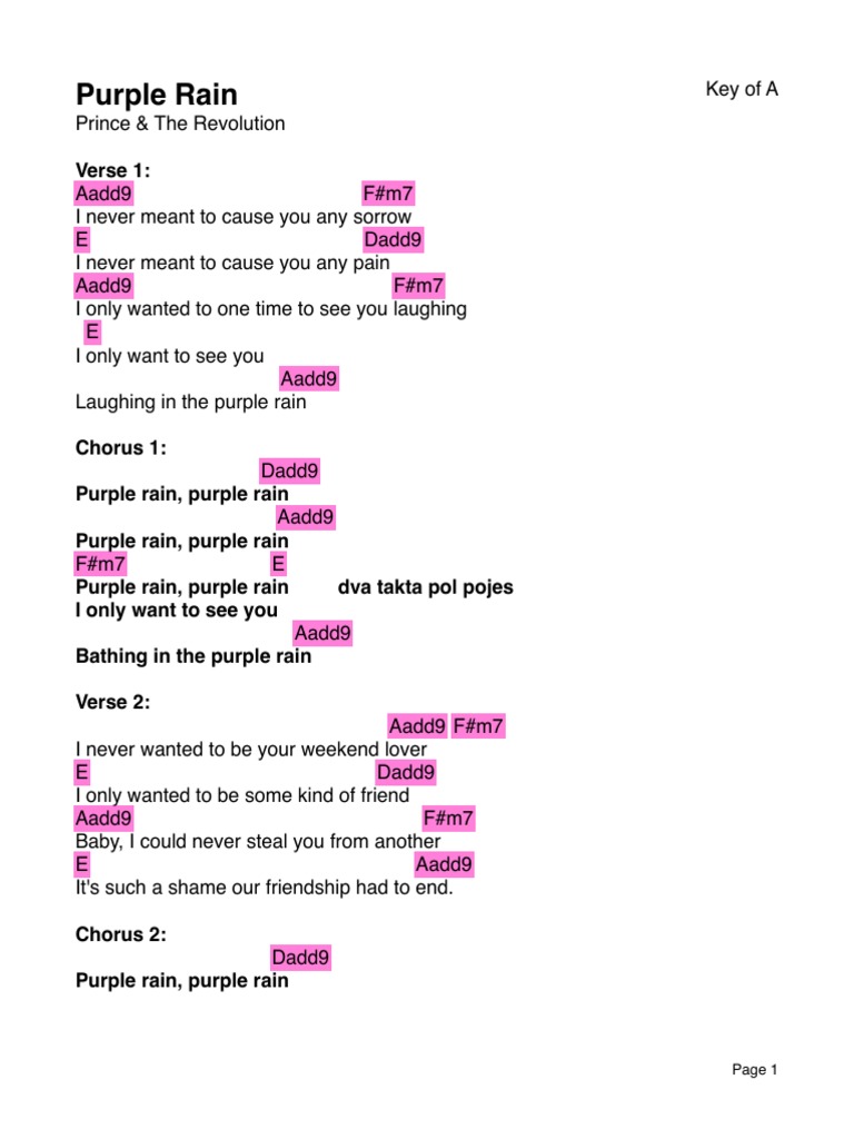Purple Rain | PDF