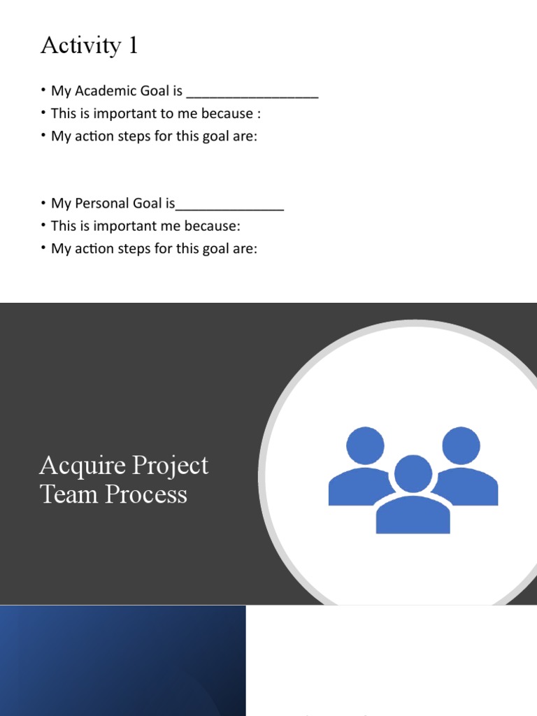 Acquire Project Team Process | PDF | Project Management | Goal
